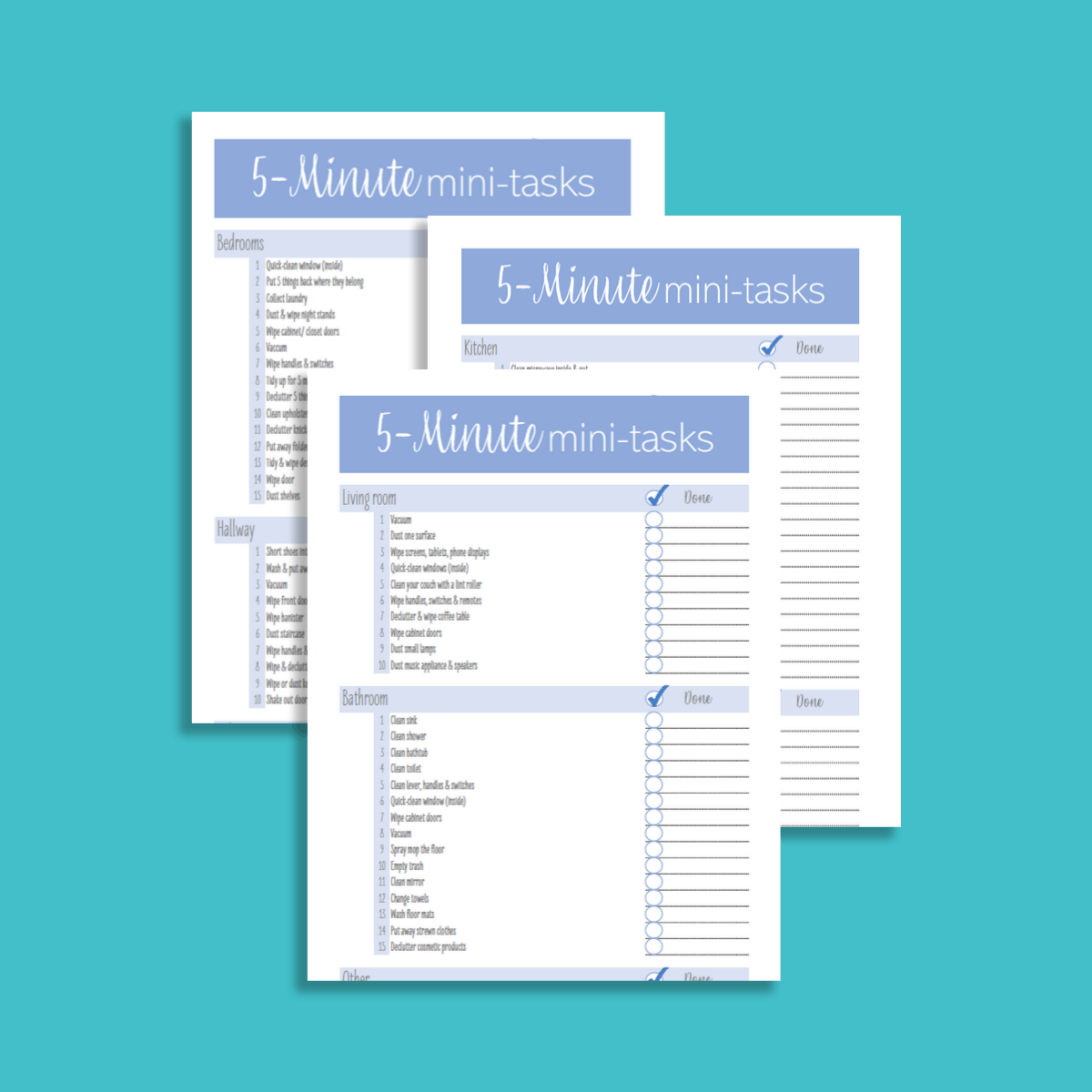 Cleaning checklist - The Simple Balance